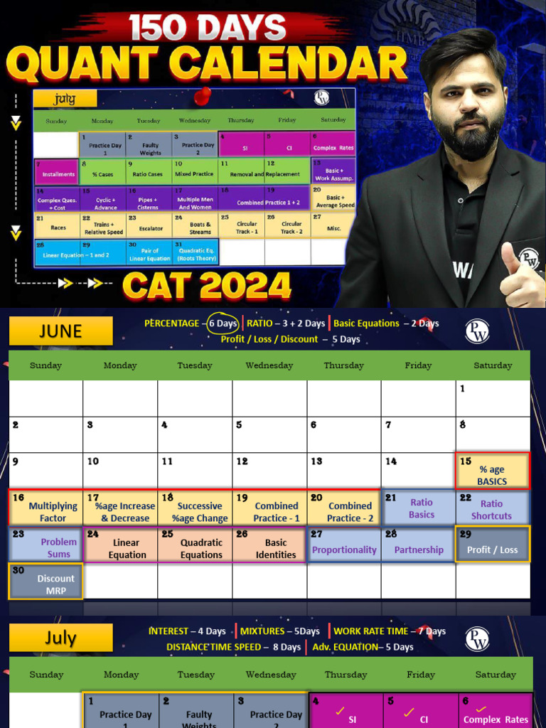 15 Cat 2024 My Quant Calendar | PDF | Circle | Area