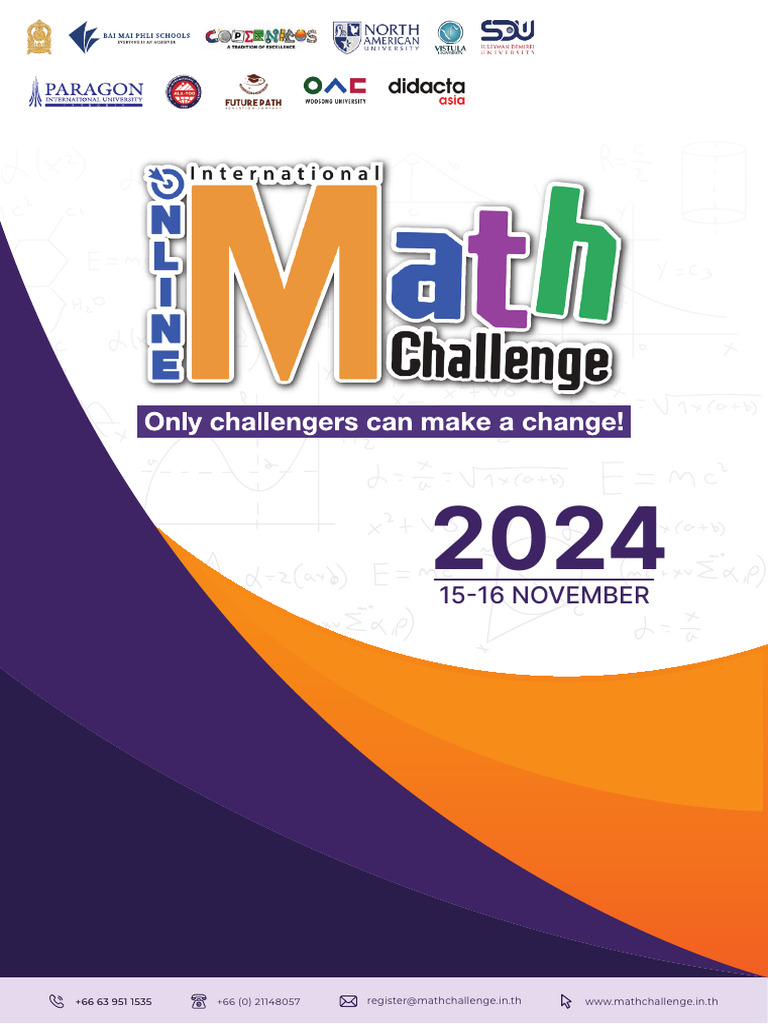 IMC 2024 Brochure | PDF | Function (Mathematics) | Mathematical Analysis