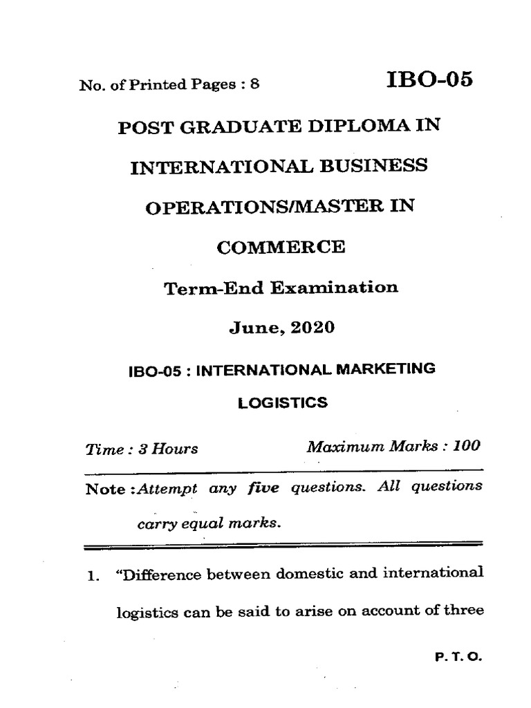 Ibo 05 | PDF | Logistics | Freight Transport