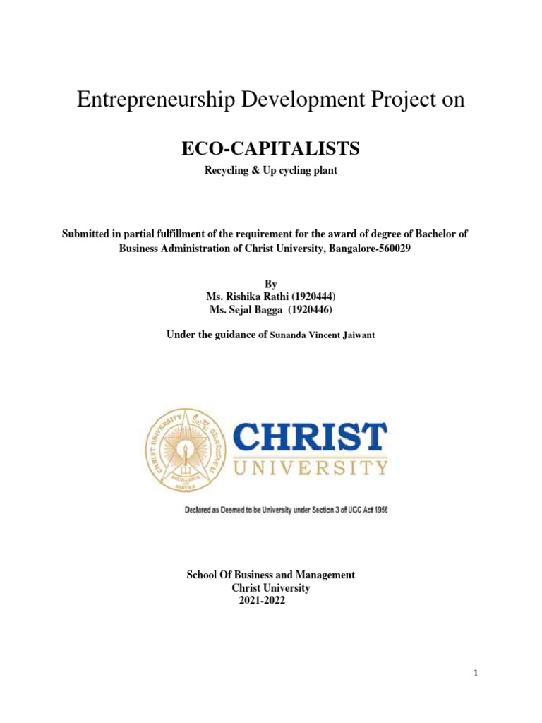 RishikaRathi Marketing EDP | PDF | Expense | Recycling