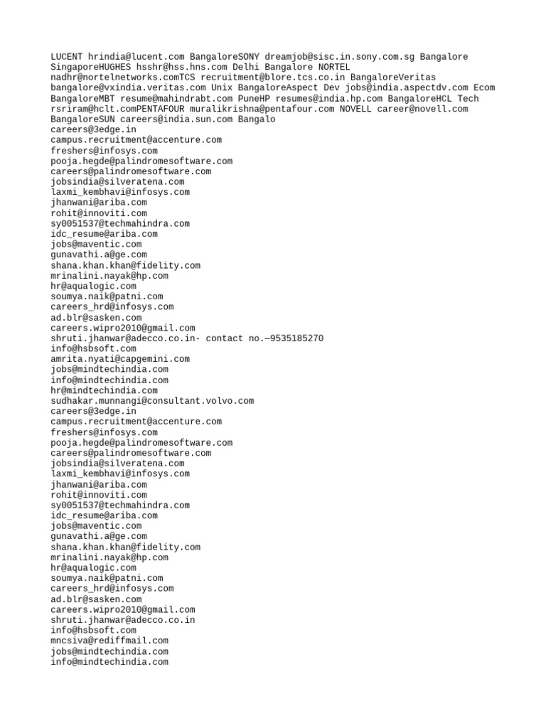 HR Emails | PDF | Computers | Technology & Engineering