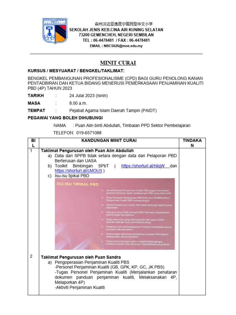 07 Bengkel Pembangunan Profesionalisme (CPD) Bagi GPK1 Dan Ketua Bidang ...