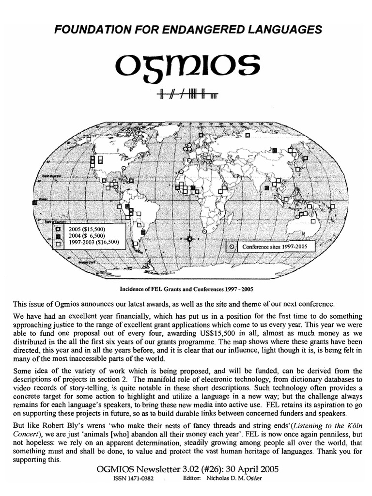 Ogmios Papers 2005 Dogon & Other Endangered Languages | PDF