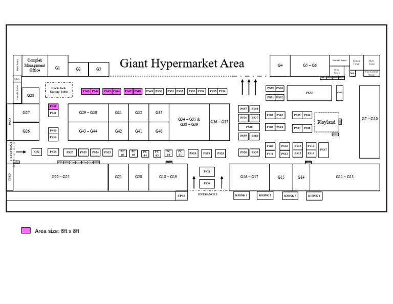 Giant Hypermarket Area Layout Guide | PDF