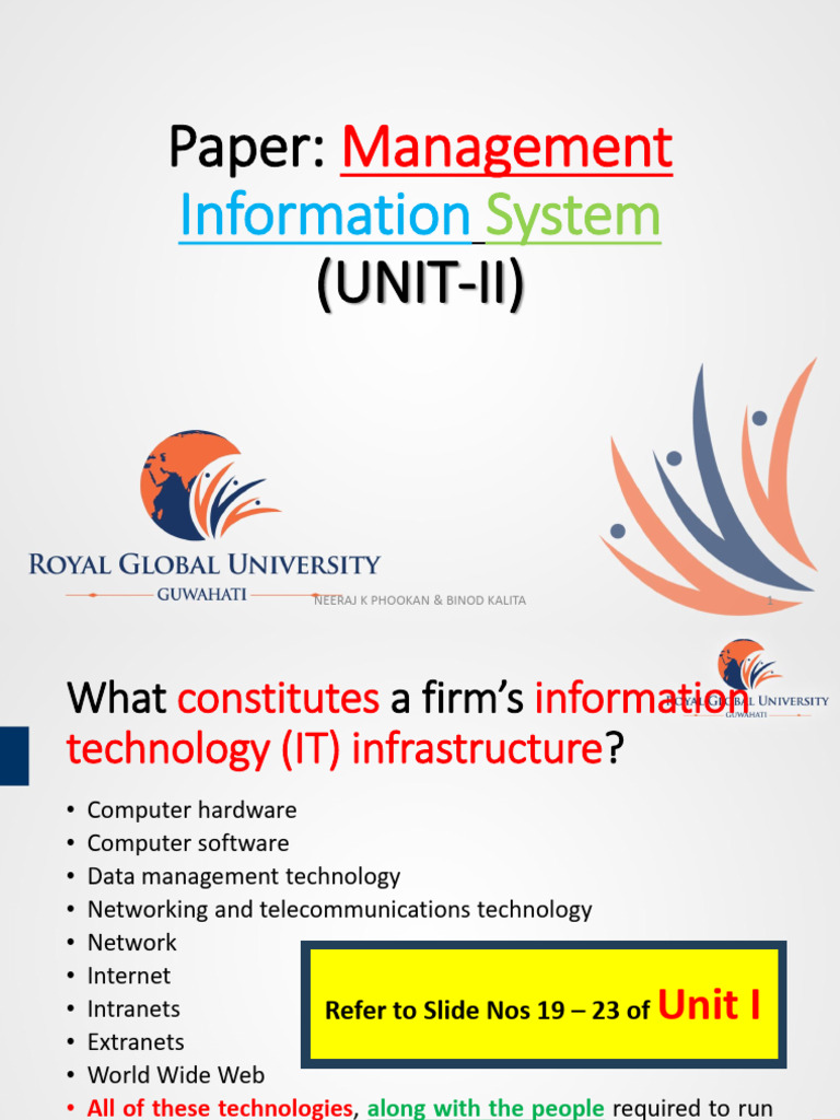 Unit-II Management Information System | PDF | Databases | Personal Computers