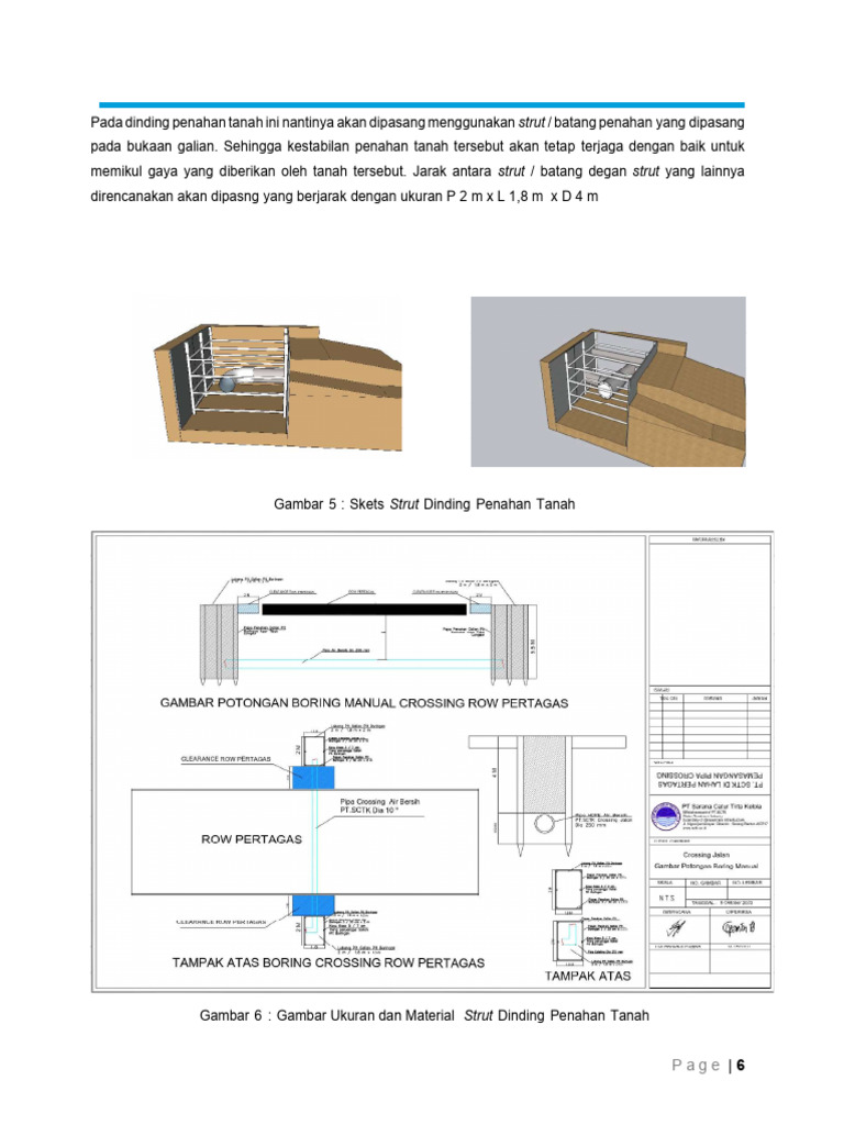 Contoh Desain Galian Pit | PDF