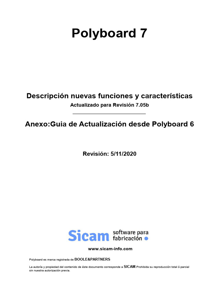 Nuevas Funciones de Polyboard 7 | PDF | Mecanizado | Herramientas