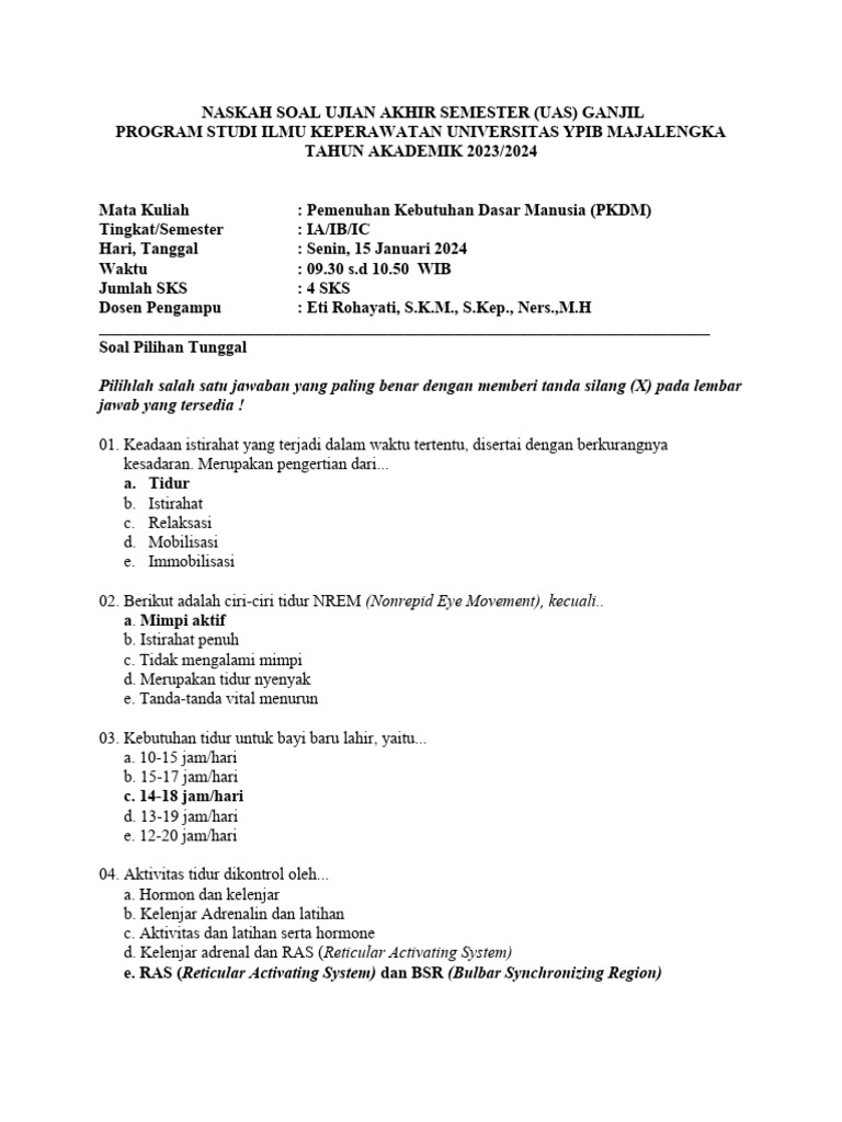 Soal Dan Jawaban PKDM | PDF