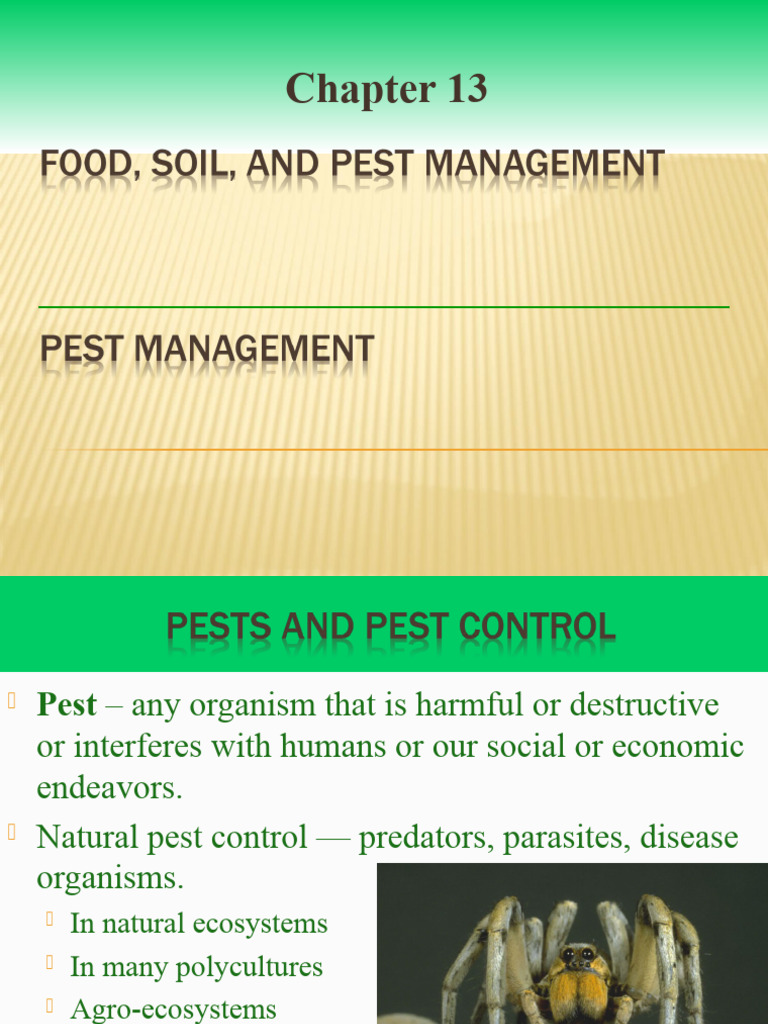 Chapter 13 Powerpoint Pest Management | PDF | Pesticide | Insecticide