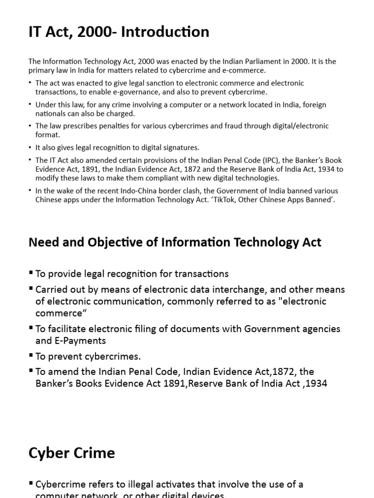 Information Technology Act 2000 | PDF | Encryption | Public Key Cryptography
