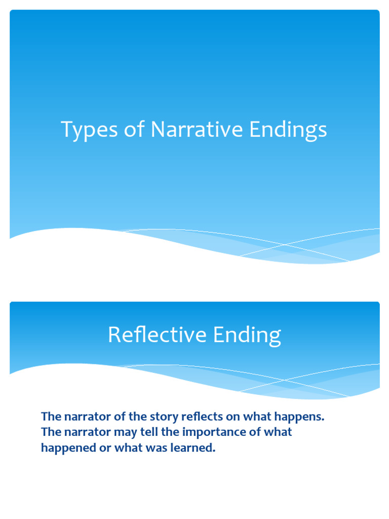 Types of Narrative Endings | PDF | General Fiction