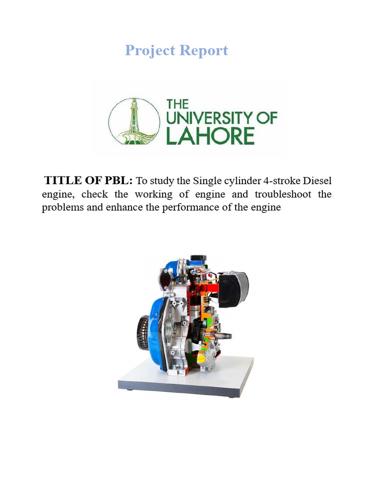 pbl ic engine lab | PDF | Internal Combustion Engine | Diesel Engine