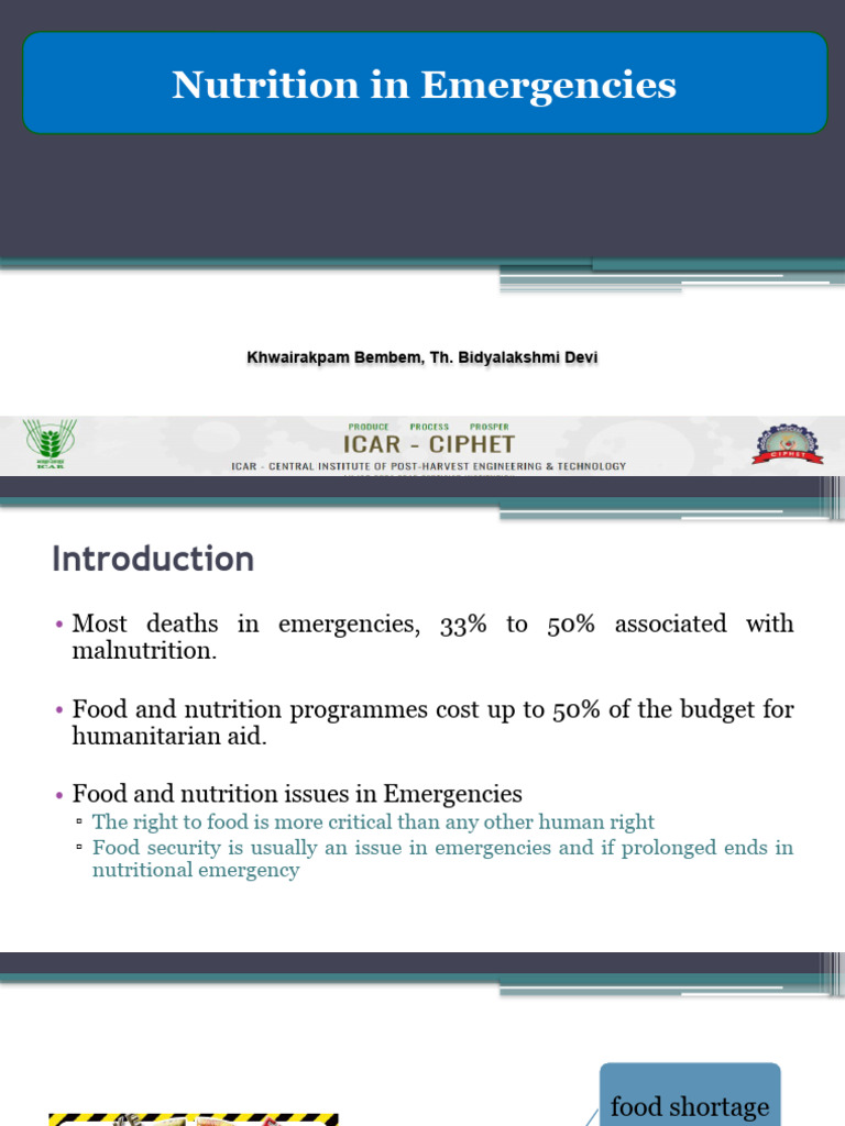 Nutritioninemergencies Short 210907111338 | PDF | Malnutrition | Nutrition