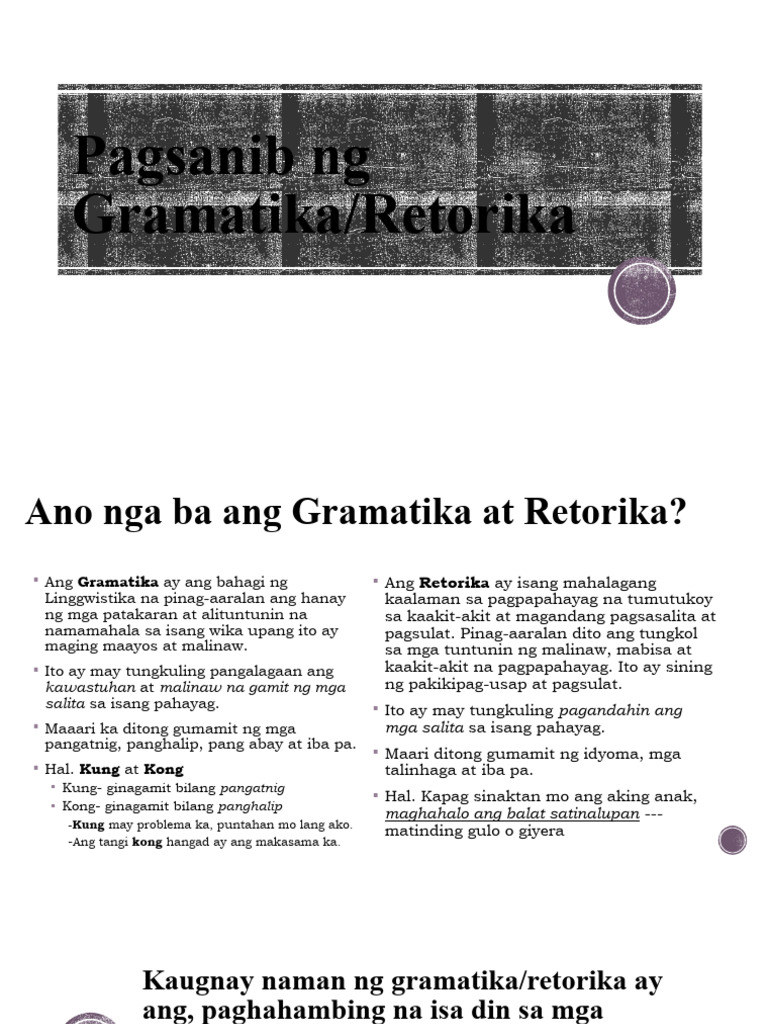 Pagsanib NG Gramatika | PDF