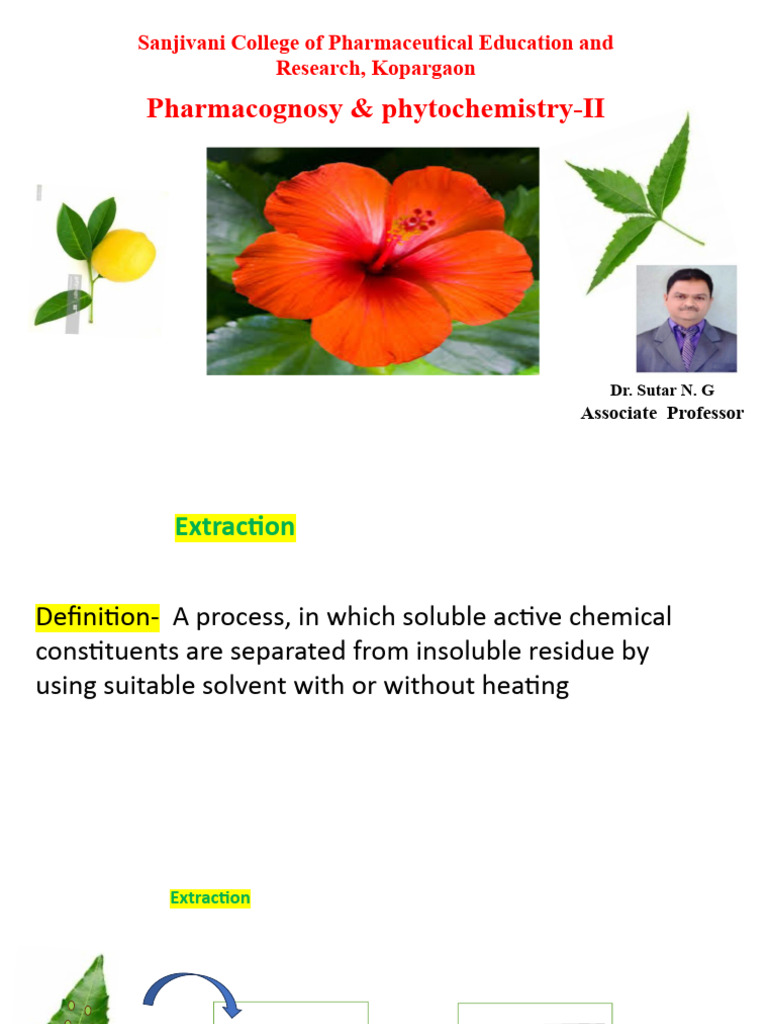 Extraction, Infusion, Decoction, Digestion | PDF | Solvent | Solubility
