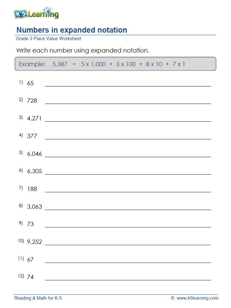 Grade 3 Expanded Form Practice | PDF | Teaching Methods & Materials