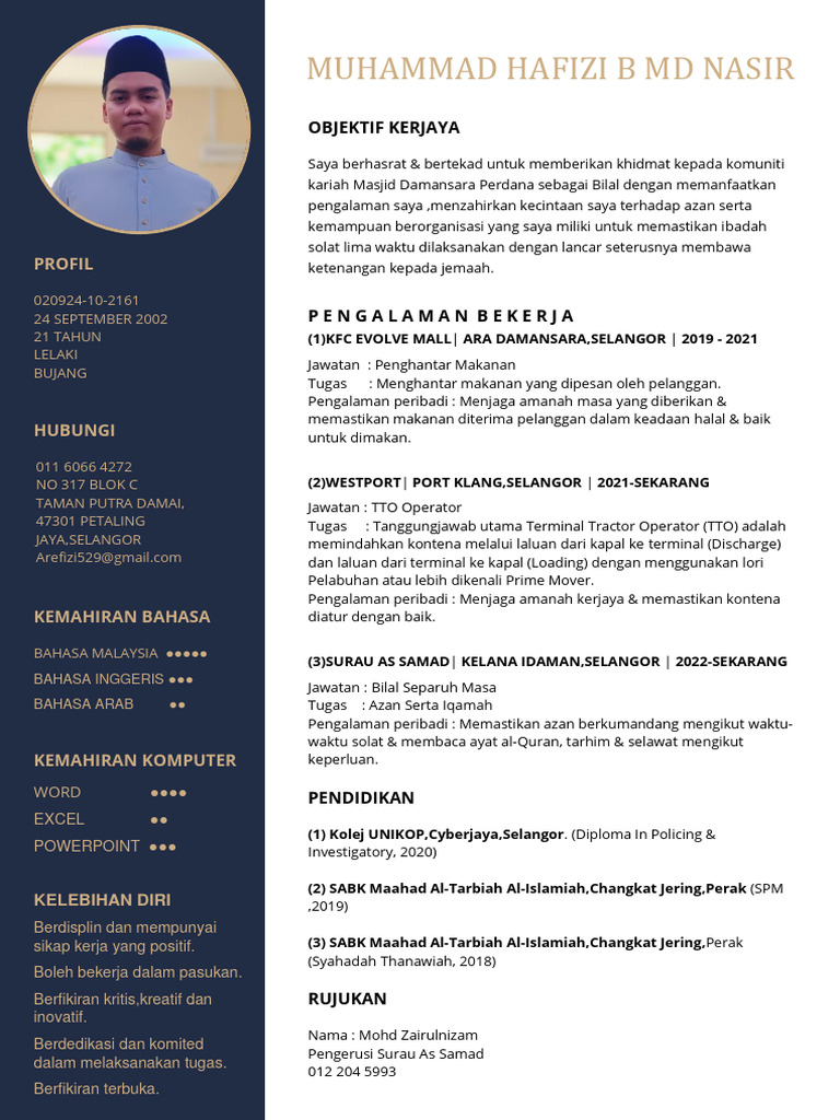 Profil Muhammad Hafizi B Md Nasir | PDF