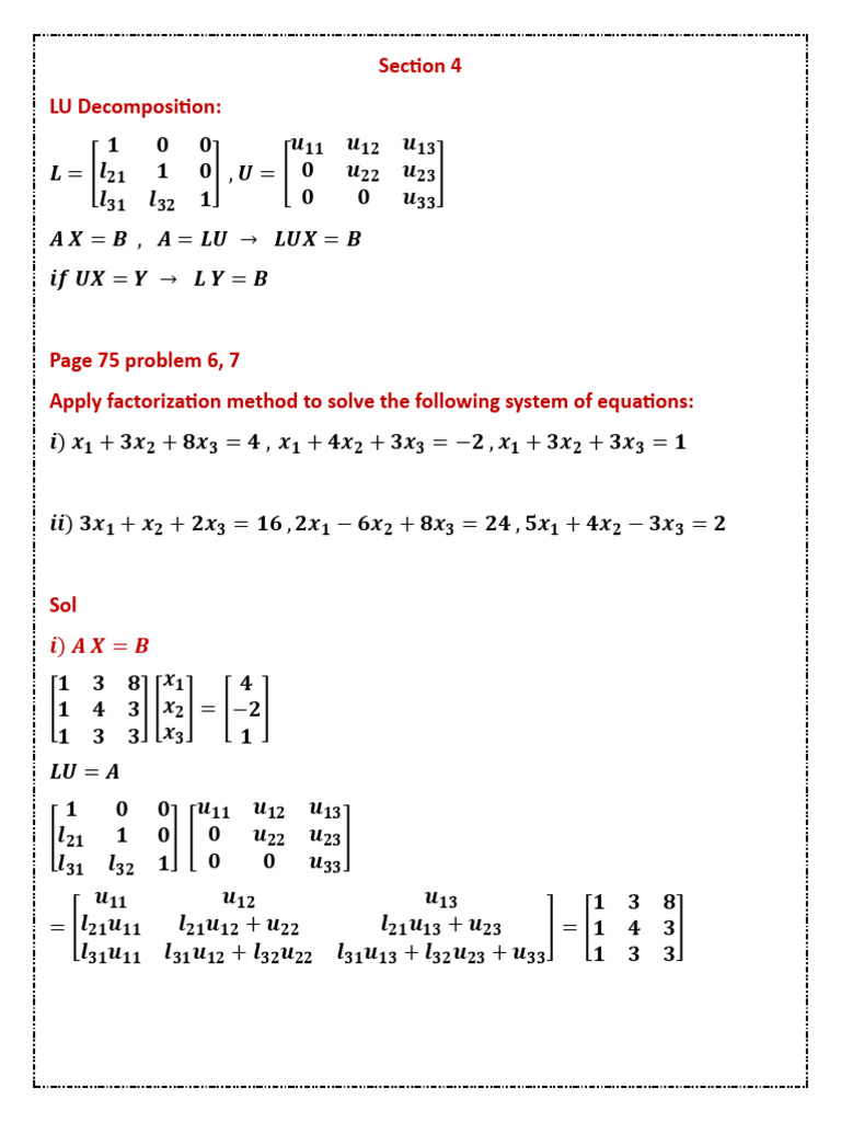 Linear Algebra Section 4 | PDF | Algebra | Applied Mathematics