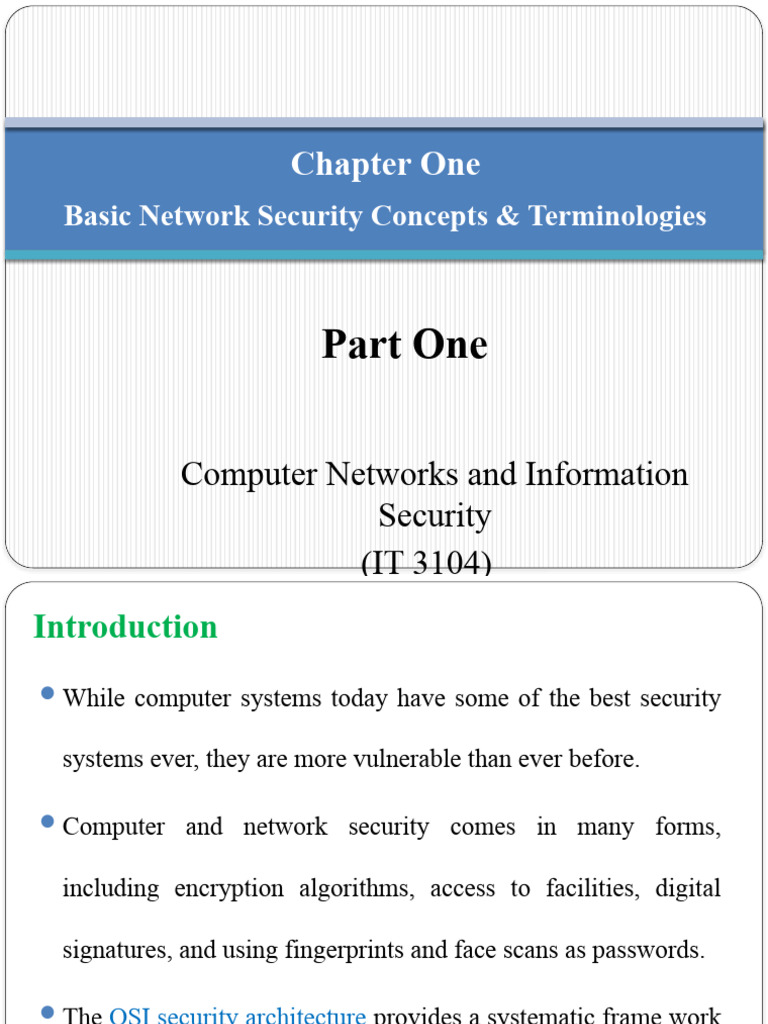 Chapter One - 2 | PDF | File Transfer Protocol | Security