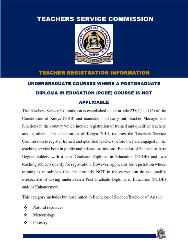 Teacher Registration Information | PDF