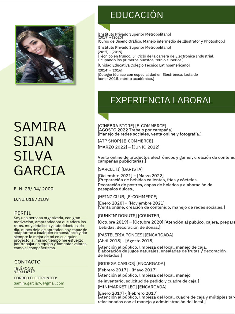 CV Samira Sijan - PDF - 20240720 - 154205 - 0000 | PDF | Informática