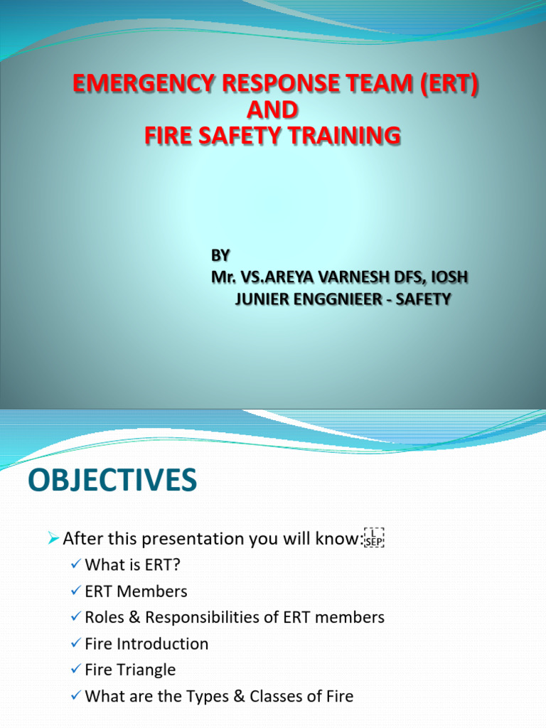 Emergency Response Team Training Guide | PDF | Firefighting | Public Safety