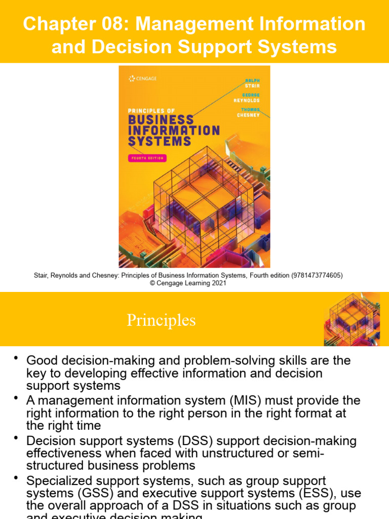 Chapter 8 - MIS DSS | PDF | Decision Making | Decision Support System