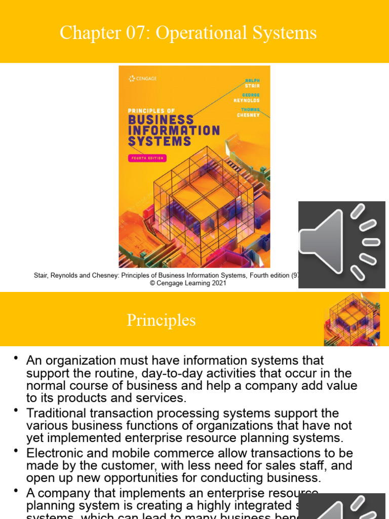Chapter 7 Operational Systems | PDF | Enterprise Resource Planning ...
