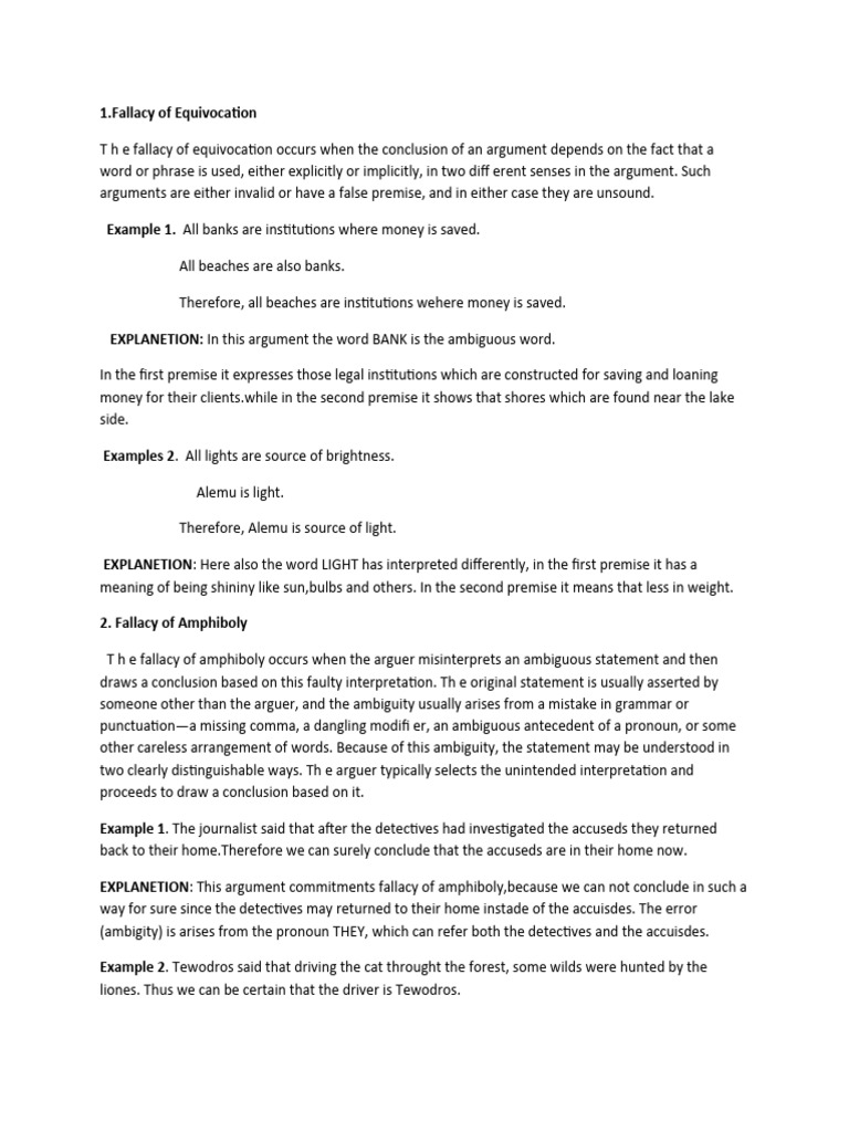 Logic Assignment 333 | PDF | Fallacy | Critical Thinking