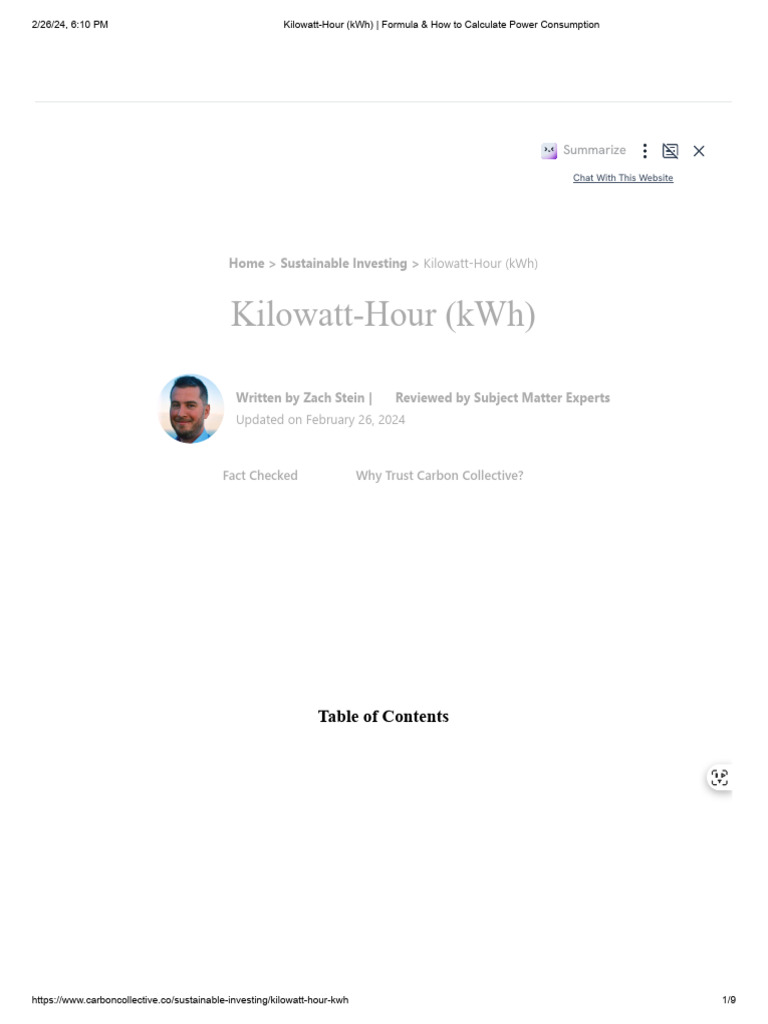 09. Kilowatt-Hour (kWh) _ Formula & How to Calculate Power Consumption | Download Free PDF ...