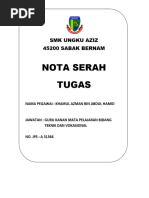 Format Nota Serah Tugas | PDF