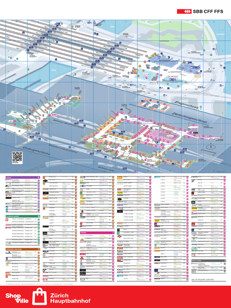 Shoppingplan Zürich HB (Plakat) . | PDF