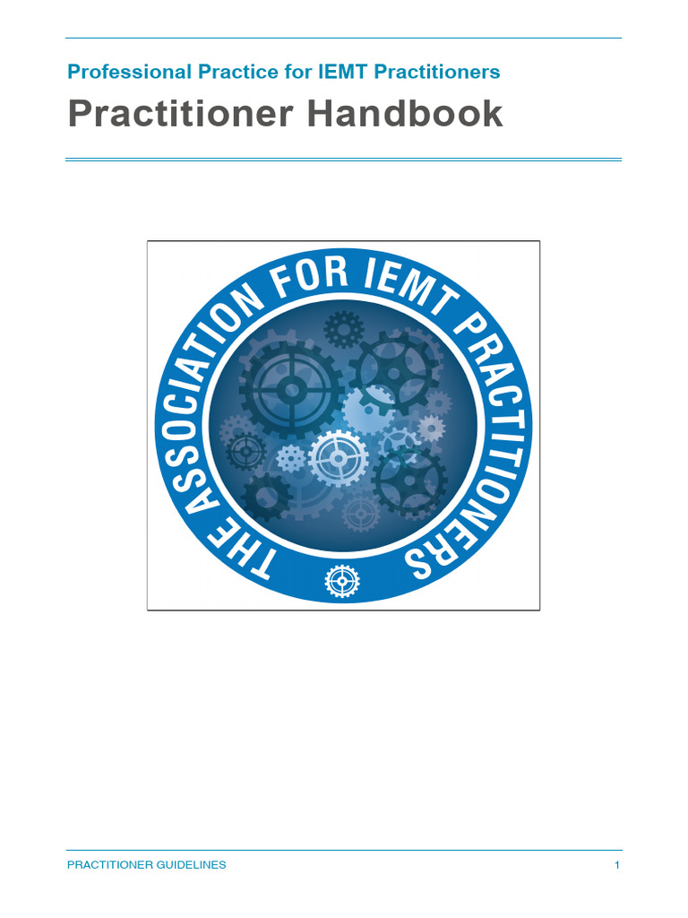 IEMT Practitioner Training Handbook | PDF | Psychotherapy