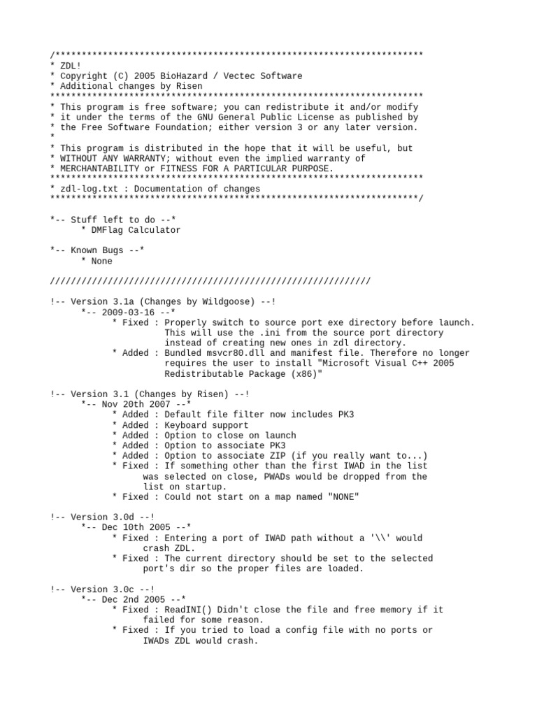ZDL Log | PDF | Free Software | Software Development