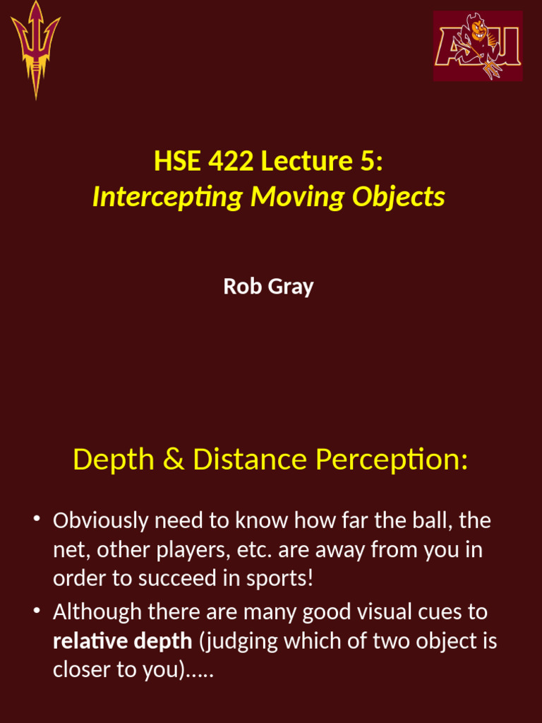 Lecture 5 - Intercepting Moving Objects - Tagged | PDF | Ball And Bat Games Lecture 5 - Intercepting Moving Objects - Tagged | PDF | Ball And Bat Games
