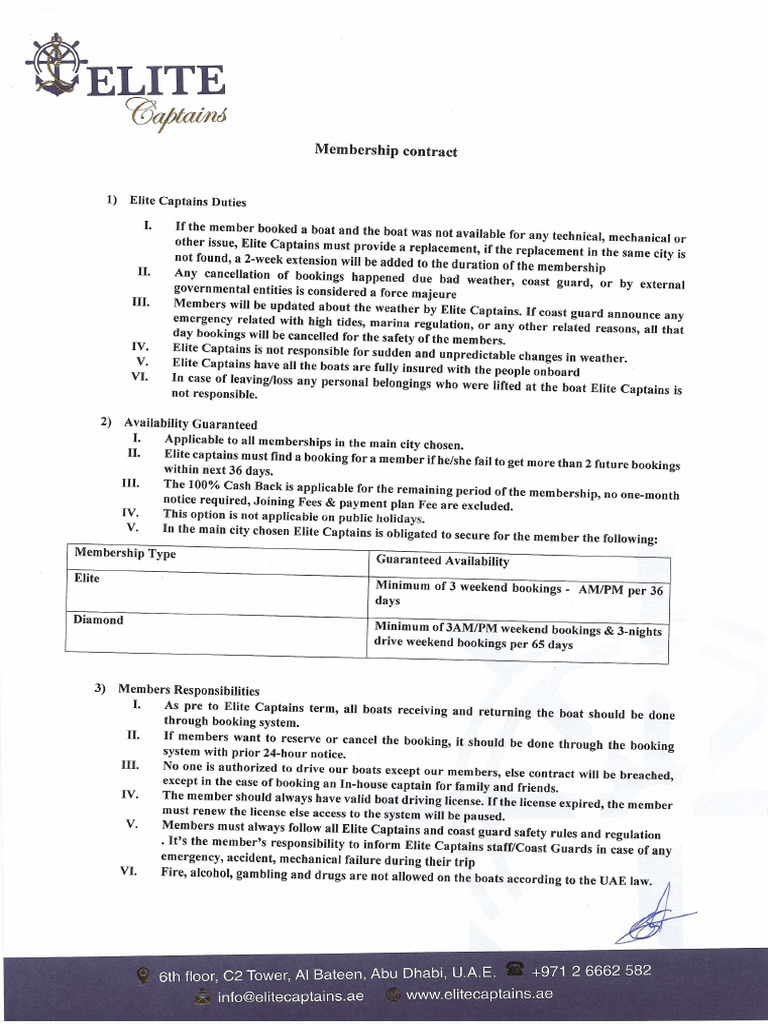 Elite Contract | PDF