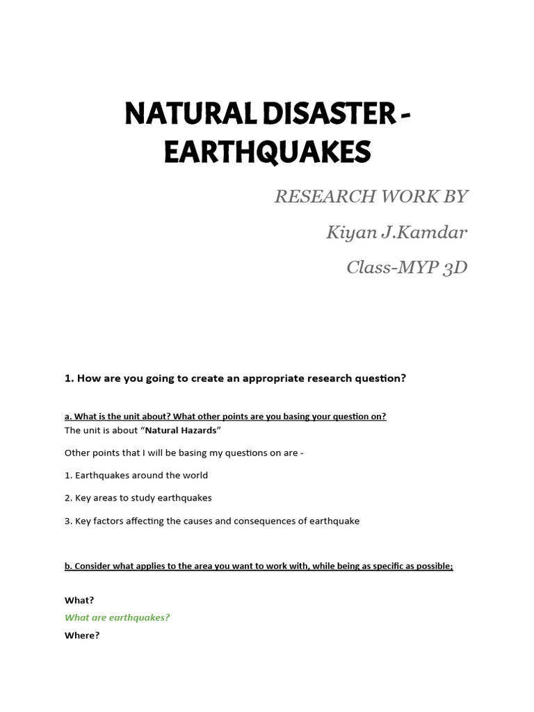 Understanding Earthquakes | PDF | Plate Tectonics | Earthquakes