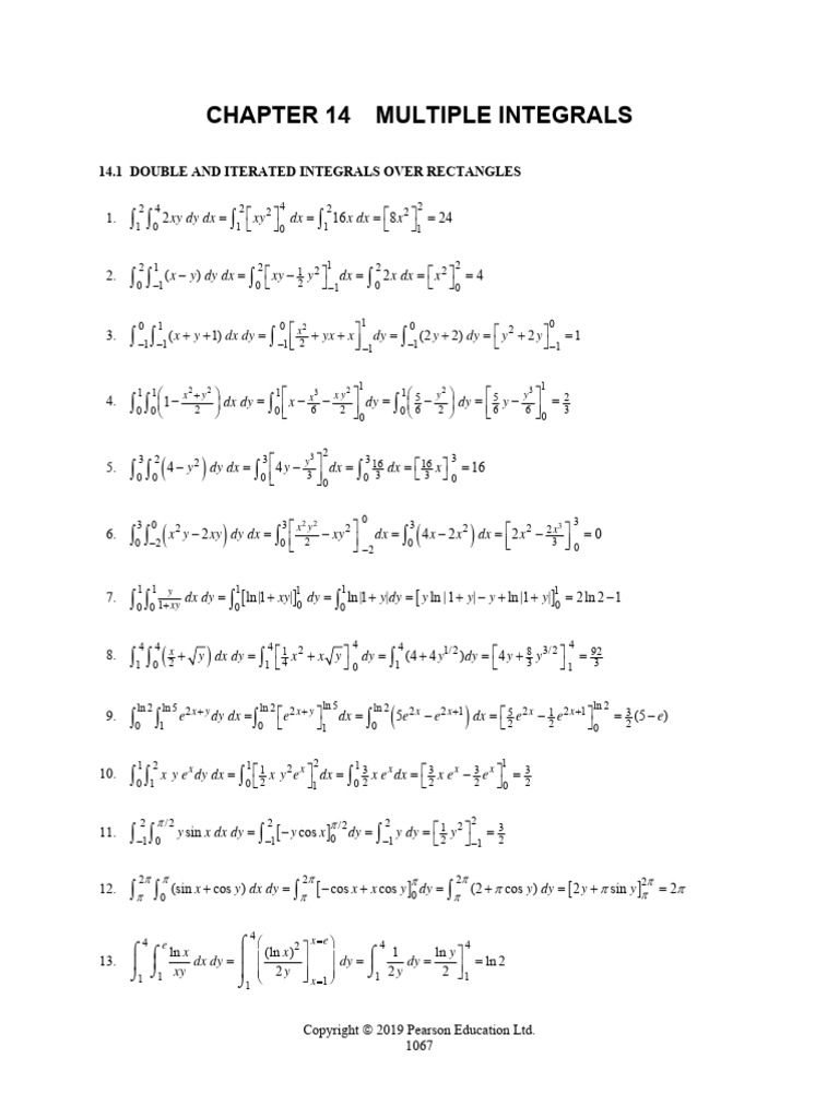 TC 14e MV ISM 14 | PDF | Integral | Area