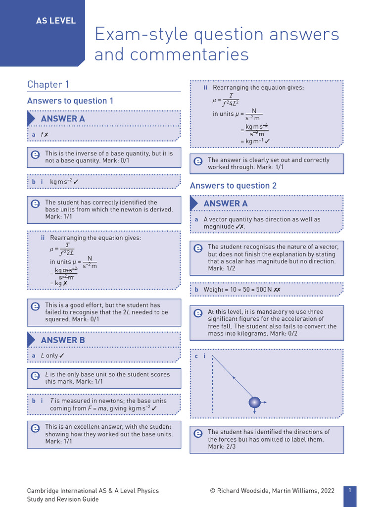 Cambridge International ASA Level Physics Study and Revision Guide ...
