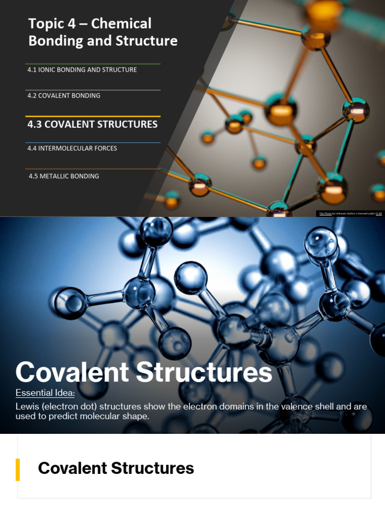 4.3 Covalent Structures 2022 VF | PDF | Covalent Bond | Chemical Bond