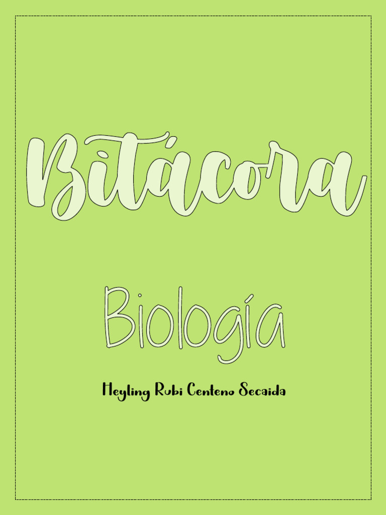 Bitacora Biologia Preuniversitarios | PDF | Biología Celular) | Biología