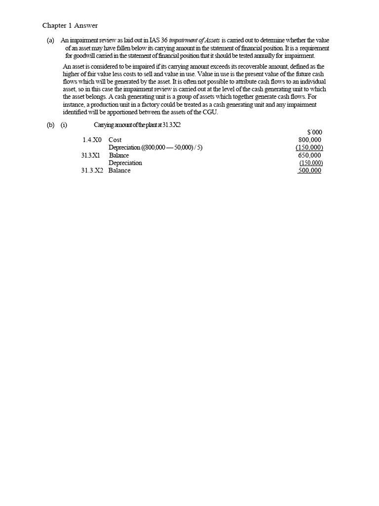 Tutorial 1 Answer | PDF | Depreciation | Money
