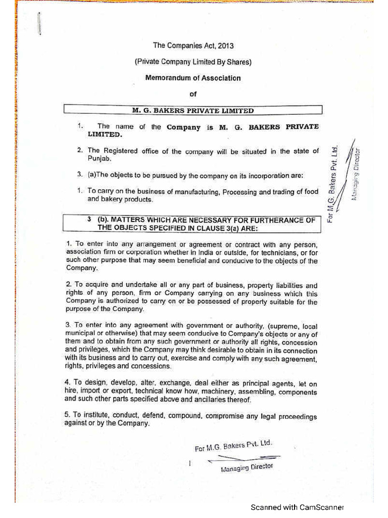 Altered Memorandum of Association-28052021 28-05-2021 | PDF