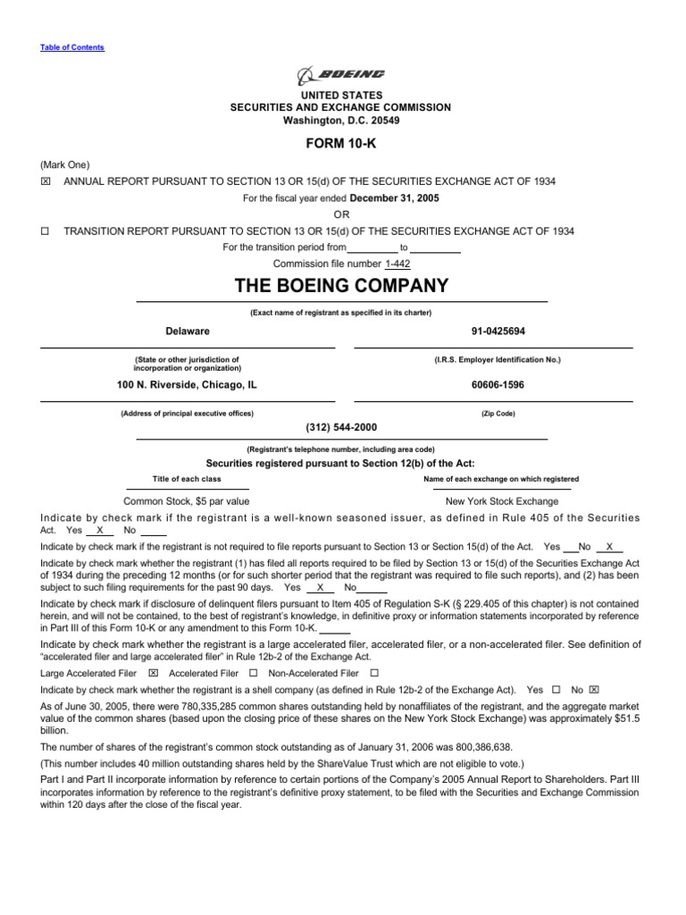 Financial Report 2005 | PDF | Pension | Form 10 K