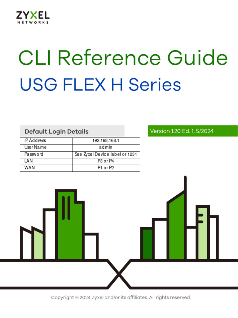 ZYXEL - CLI-Reference-Guide - USG FLEX 700H - V1.20 | PDF | Command Line Interface | Radius