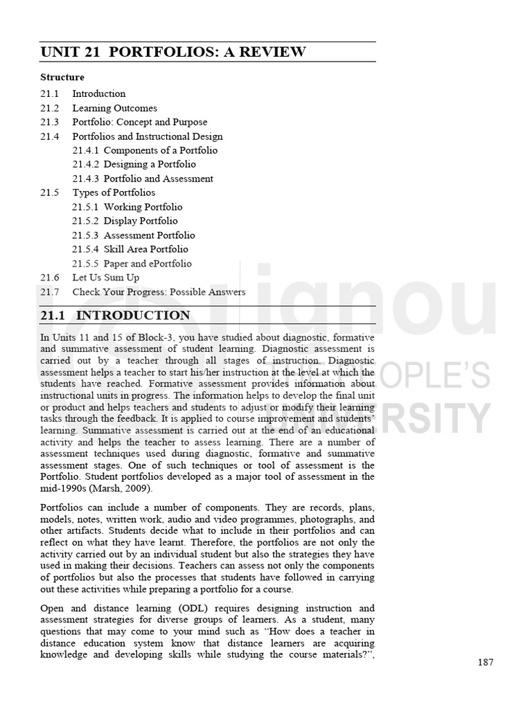 Unit-21 | PDF | Educational Assessment | Learning