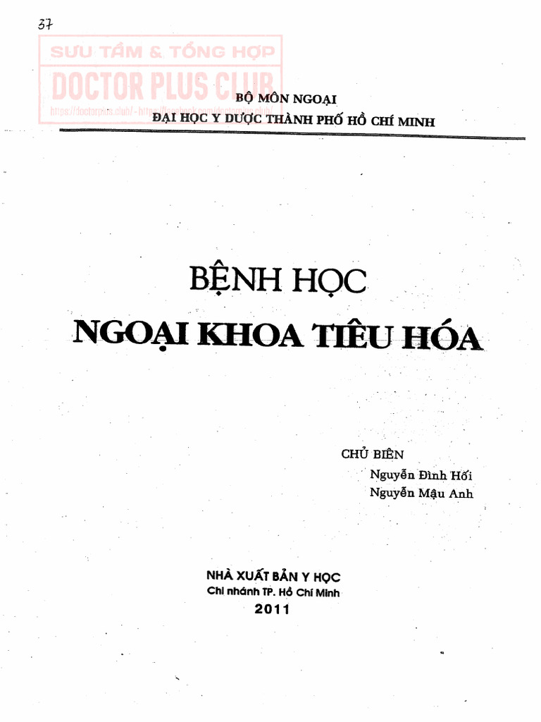 Benh Hoc Ngoai Khoa Tieu Hoa - DH YD TPHCM | PDF