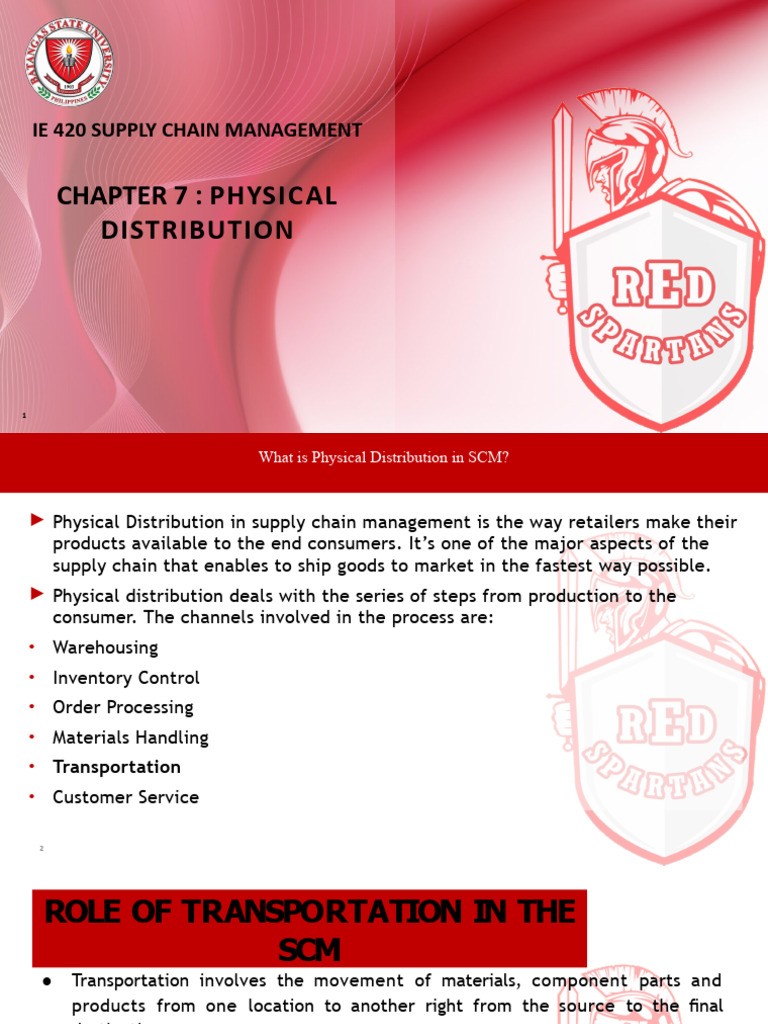 Chapter 7 Physical Distribution | PDF | Cargo | Supply Chain Management