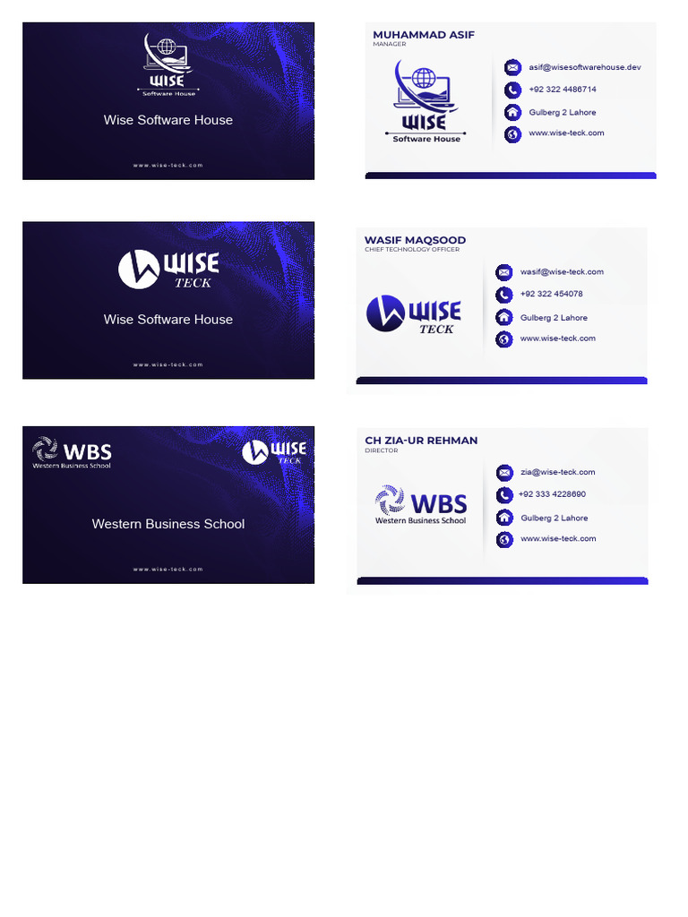 Business Card A4 | PDF