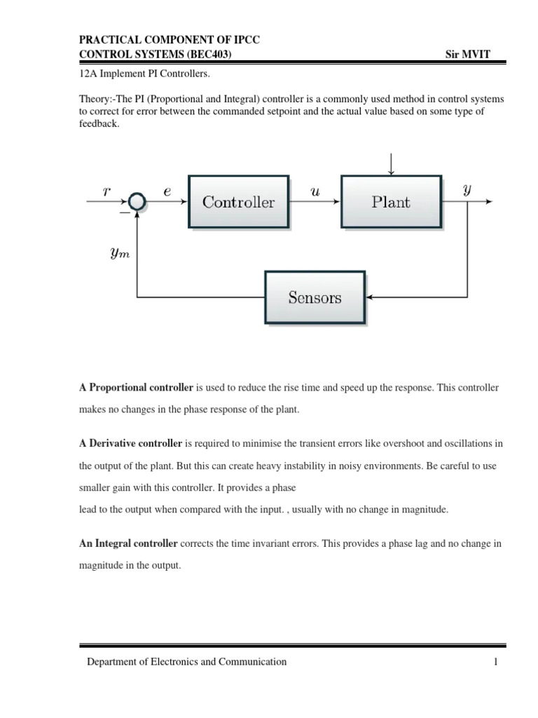 Ipcc Pi PD | PDF | Control Theory | Electricity